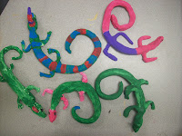 CCE Art Happenings: 2nd Grade Colorful Clay Lizards