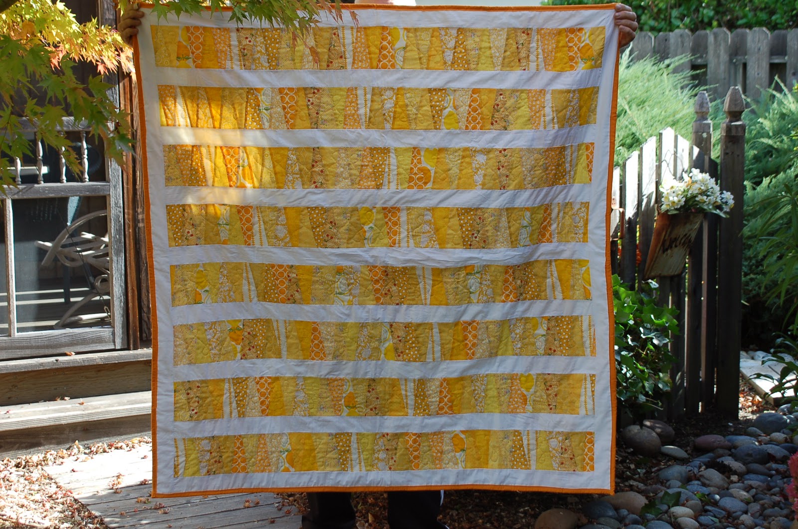 Carrie-d away crafts: Red, Orange, Yellow Quilts all done!