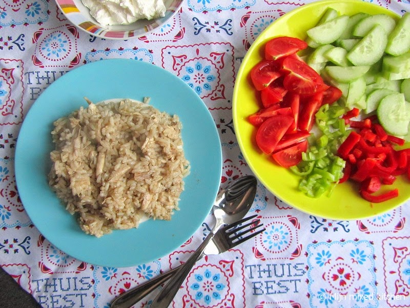Mijn mixed kitchen: Tavuklu pilav (Turkse rijst met kip)