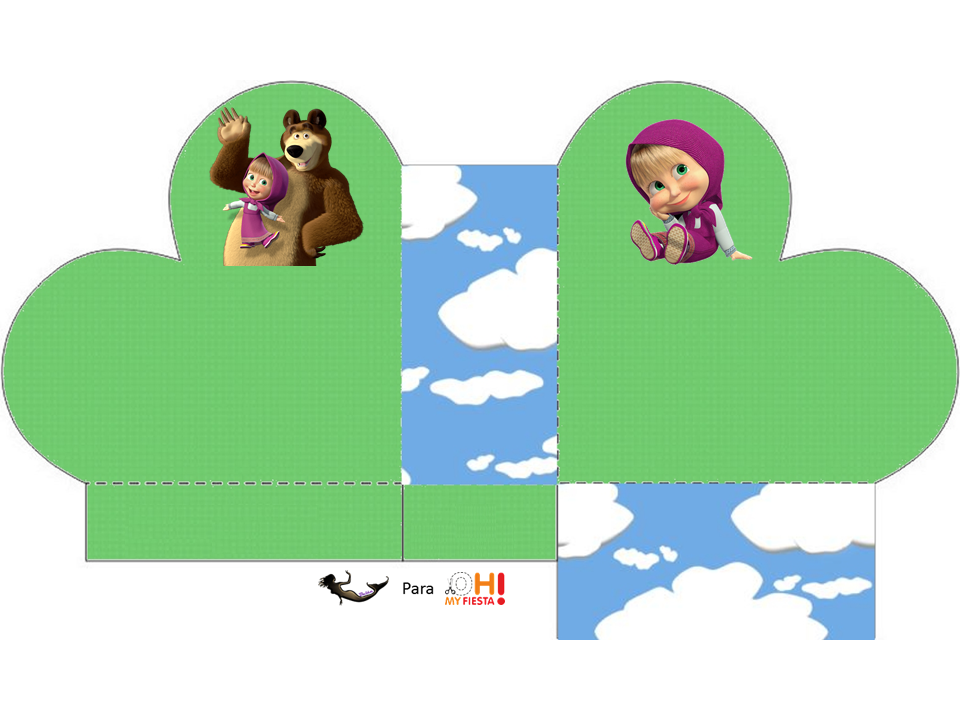 Masha and the Bear: Free Printable Boxes. - Oh My Fiesta! in english