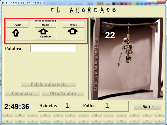 Bad Boy Jimbo: Ahorcado (juego) en java Desktop