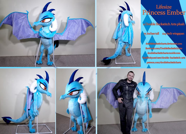 Equestria Daily - MLP Stuff!: Giant Life-Size Princess Ember Plushie