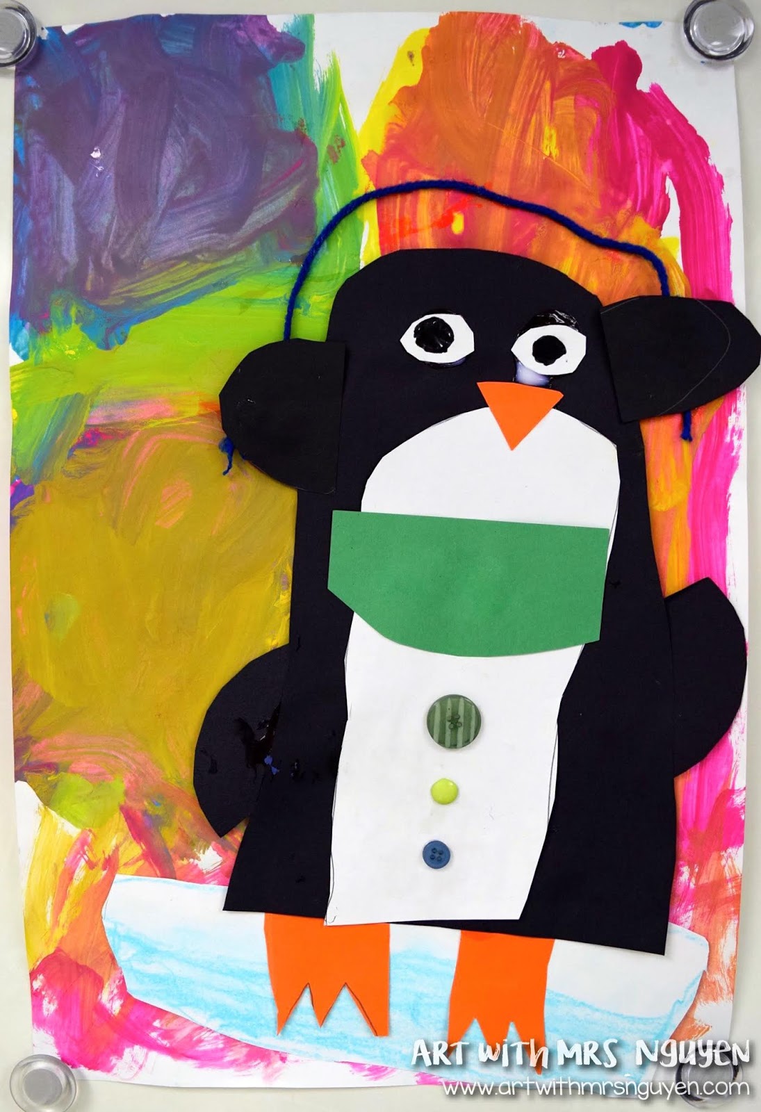 Winter Penguins (K) | Art with Mrs. Nguyen