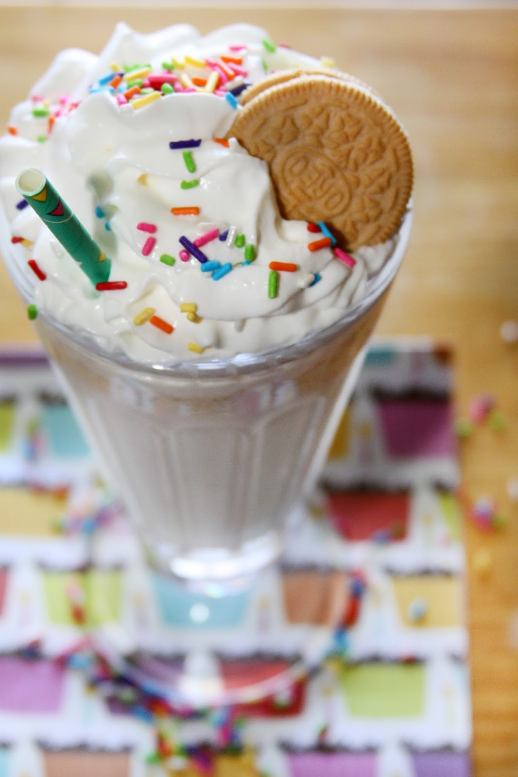 For the Love of Food: Festive Birthday Cake Milkshake