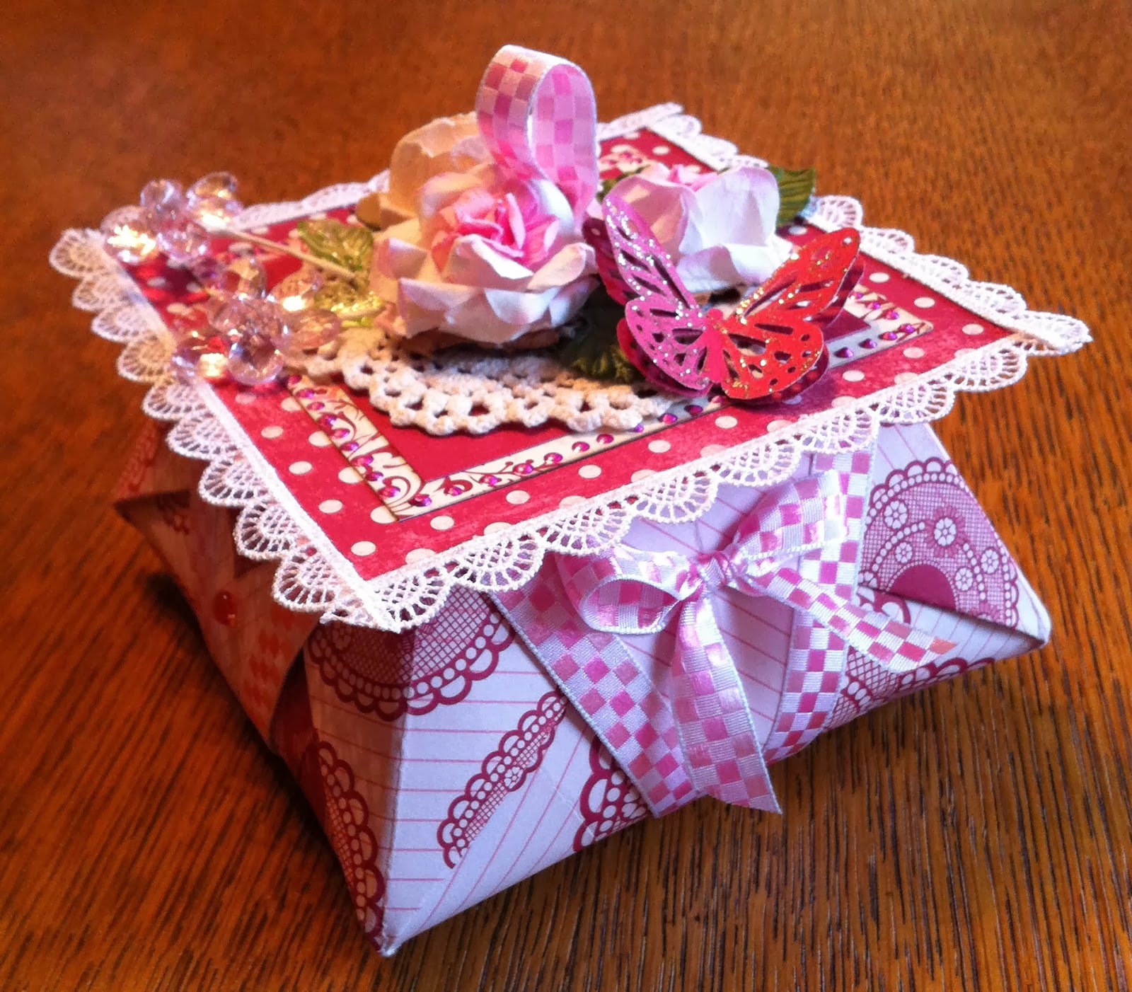 Maximum Embellishment: VALENTINE ORIGAMI BOX