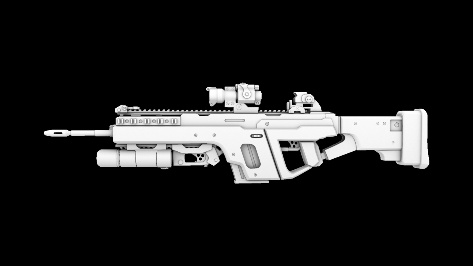Tiffany's Artworks: Term - 3 Gun model from interstellar marines concept