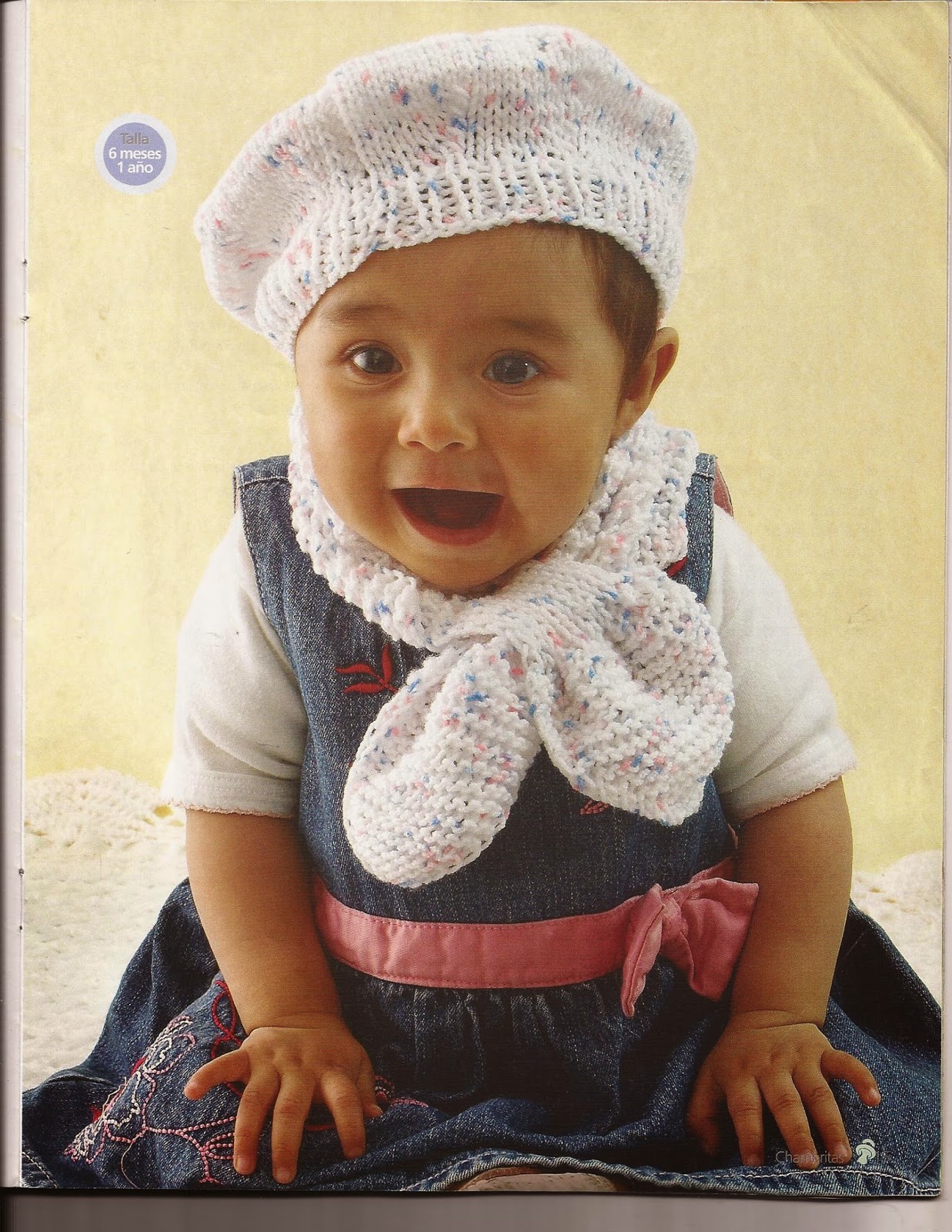 TEJER GANCHILLO CROCHET: BOINA Y BUFANDA PARA BEBÉ A GANCHILLO