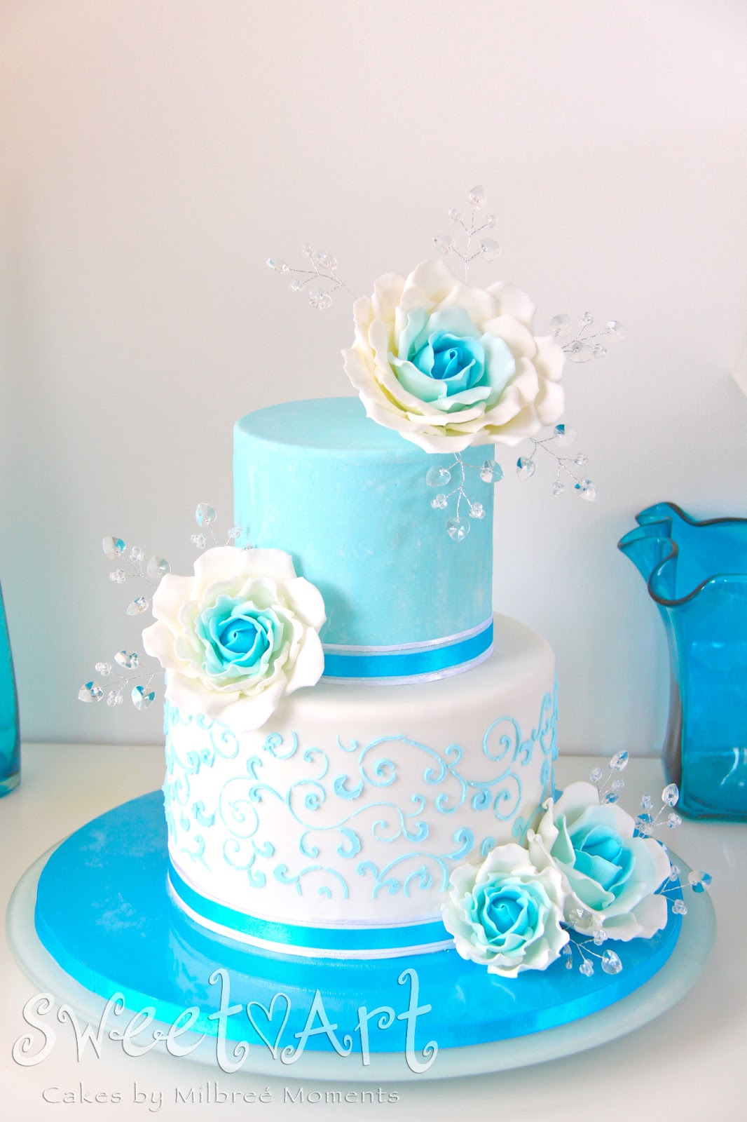 Sweet Art Cakes by Milbreé Moments: Julian & Kathy's 'Ocean Blue ...