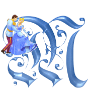 Cinderella and Prince dancing alphabet. | Oh my Alphabets!