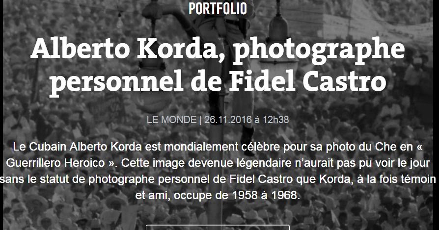 Blog que virou manchete - Panis Cum Ovum: Le Monde: Fidel segundo ...