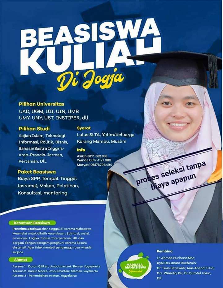 MA TARBIYATUL ISLAM: BEASISWA KULIAH DI JOGJA