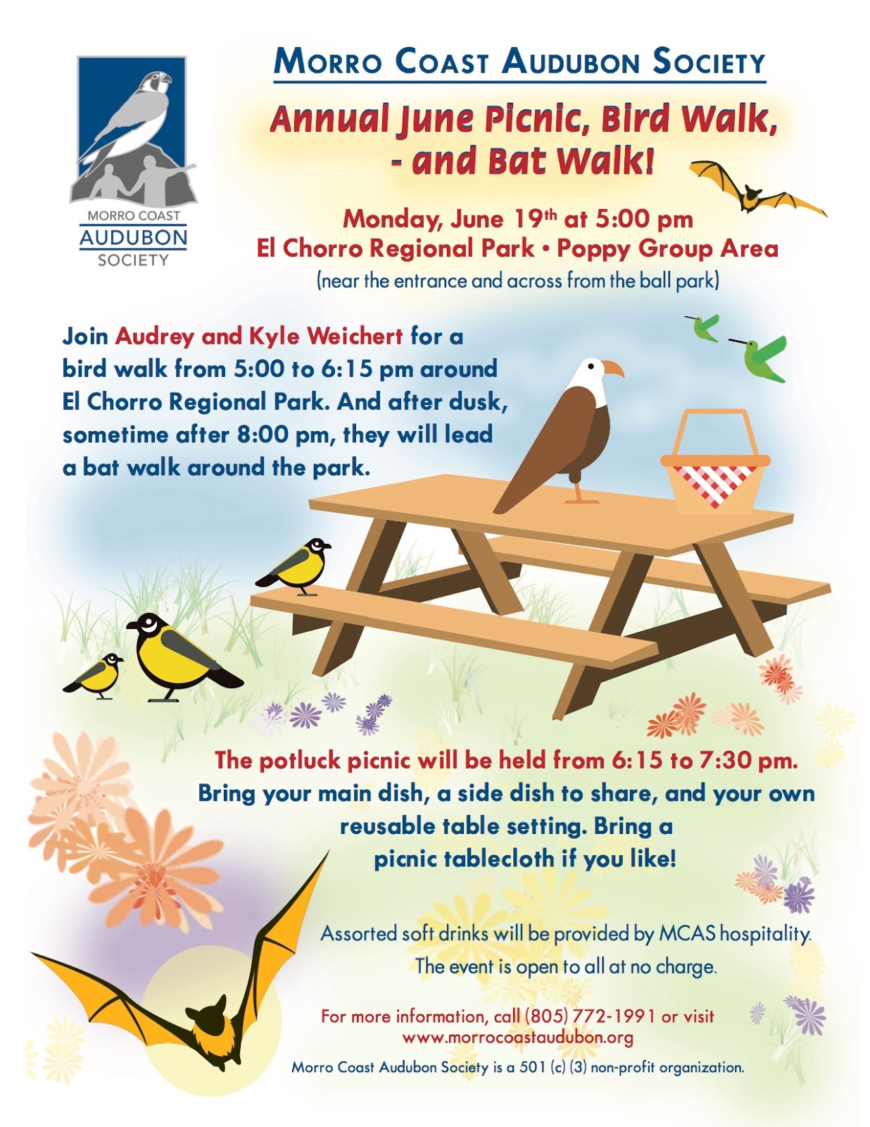 MCAS Community Program - JUN 19th - Annual June Bird/Bat Walks and ...