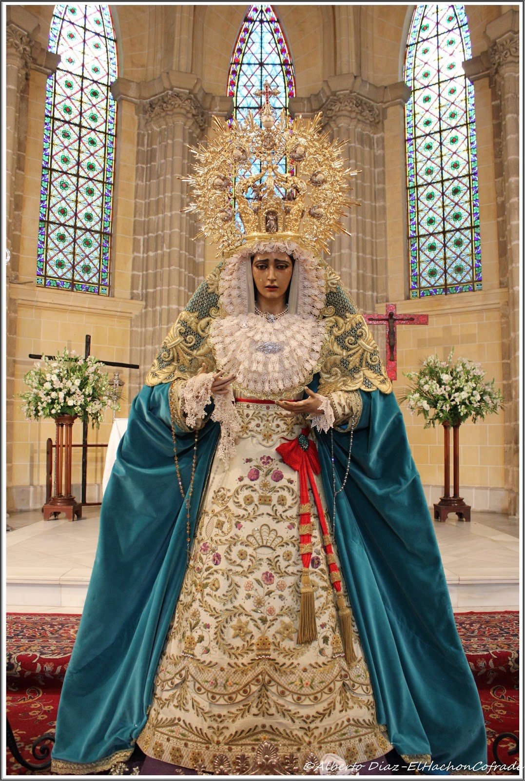 Besamanos Maria Santisima de la O en el Colegio de Compañia de Maria ...