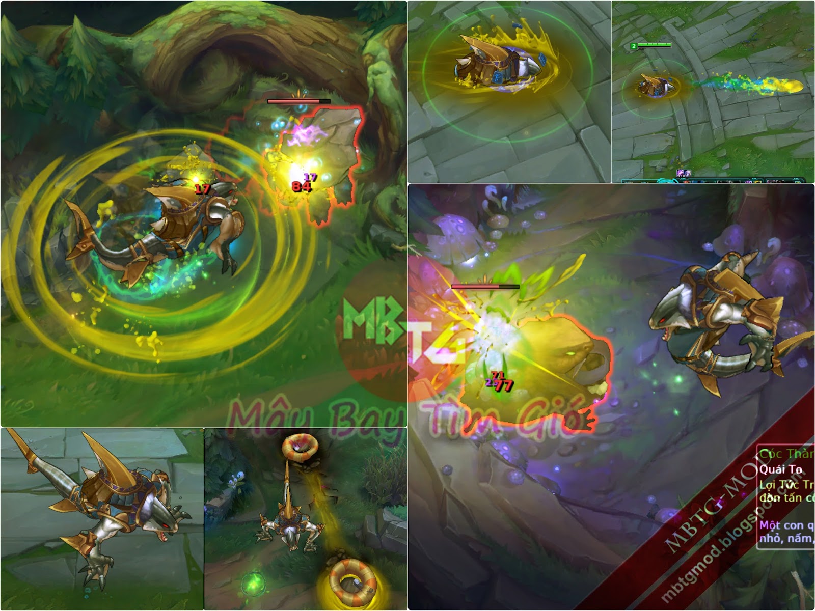 Custom skin : Shark Marauder RekSai ~ MBTG - Mod LoL