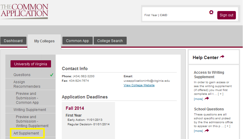 Notes from Peabody: The UVA Application Process: Slideroom for Art and ...