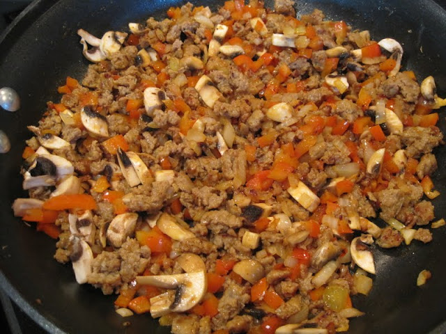 Mrs. Schwartz's Kitchen: Sausage, Mushroom and Red Pepper Risotto
