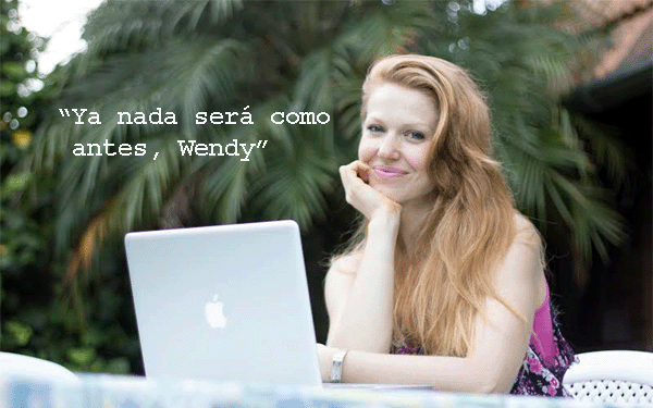 NotaChat: Annie Fink: "Ya nada será como antes, Wendy!