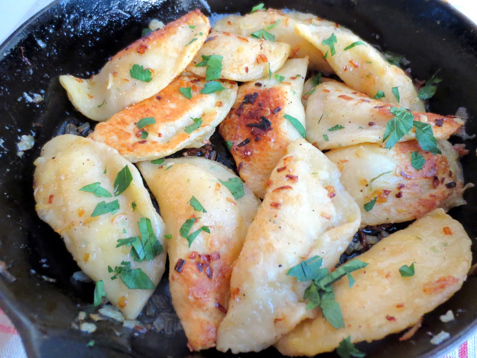 The Owl with the Goblet: Potato Pierogies with Bacon Caramelized Onions ...