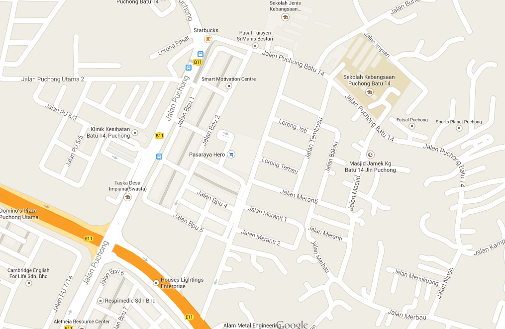 SK PUCHONG BATU 14: LOKASI