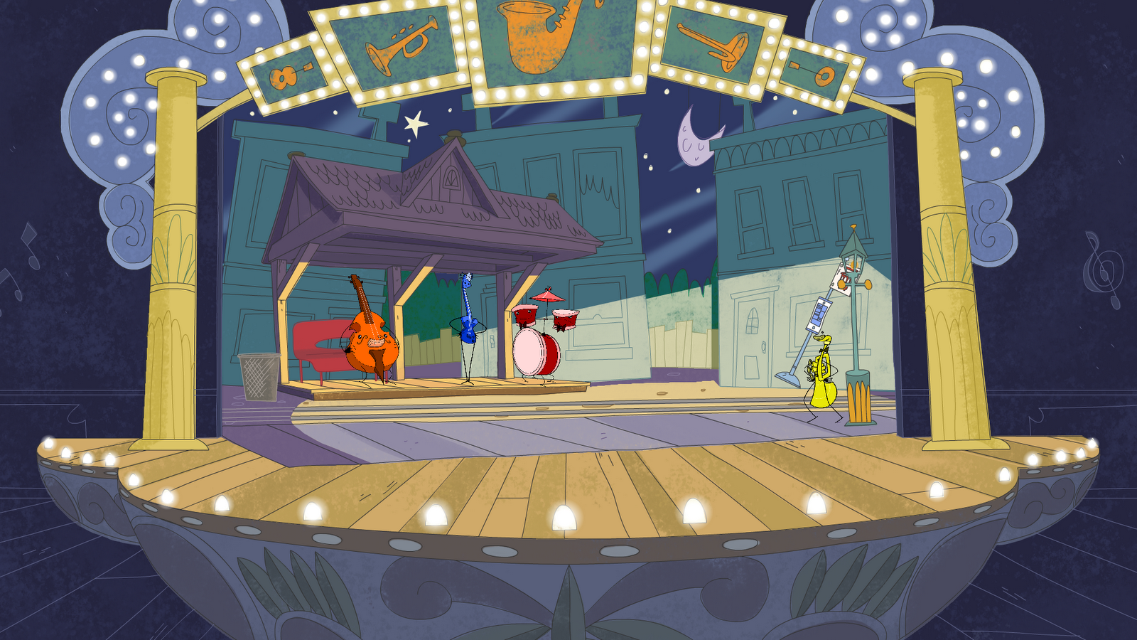 Jeff Alward: Backgrounds for Razzberry Jazzberry Jam