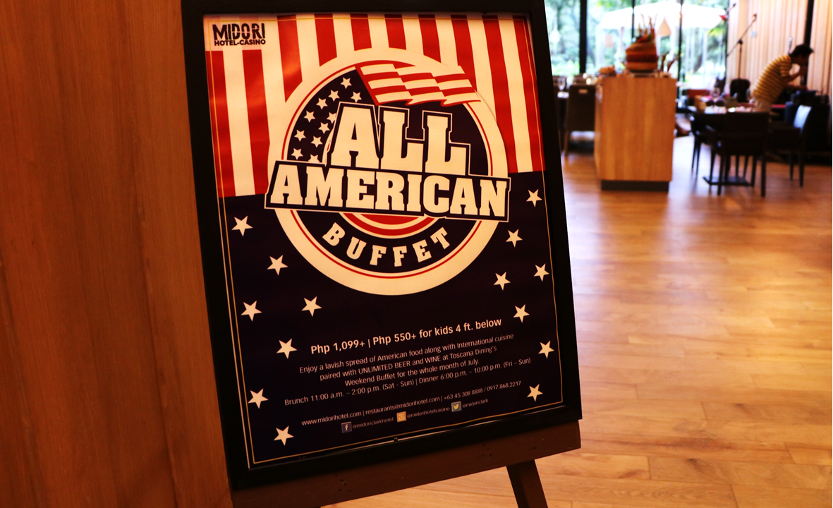 Midori Clark Hotel Features All American Buffet this July at Toscana Dining