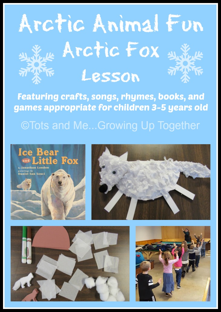 Tots and Me... Growing Up Together: Arctic Animal Fun: Arctic Fox Lesson