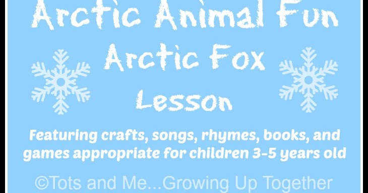 Tots and Me... Growing Up Together: Arctic Animal Fun: Arctic Fox Lesson