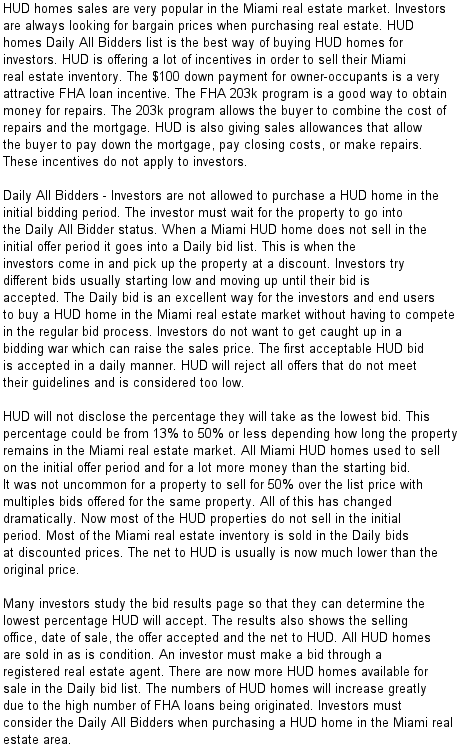 Hud Homes Buying Selling Guide: HUD Home Program And Sample Proposals