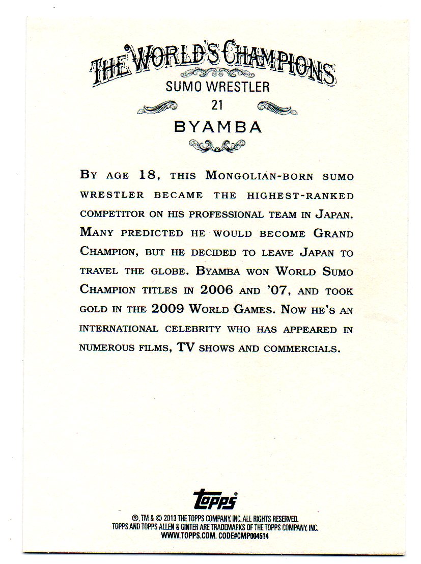 Japanese Sumo Wrestling Cards and Menko: The World According to Byamba