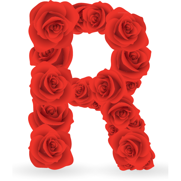 Abecedario Hecho con Rosas Rojas. Red Roses Alphabet. - Oh my Alfabetos!