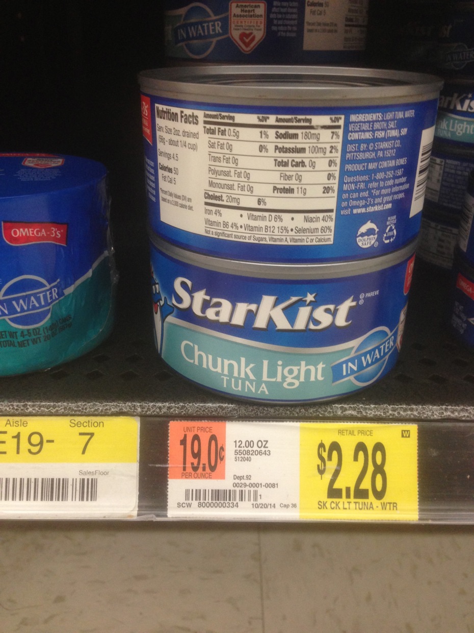 Healthy Grocery: Chunk Light Tuna, 12 oz, Starkist - Walmart