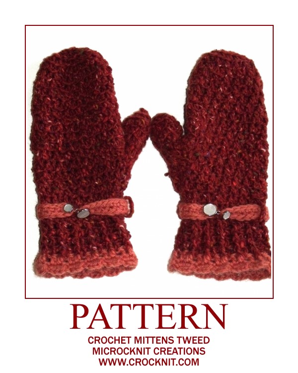 MICROCKNIT CREATIONS: Winter warmers - MITTENS crochet