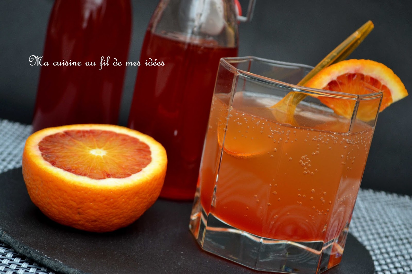 Ma cuisine au fil de mes idées...: Sirop à l'orange sanguine