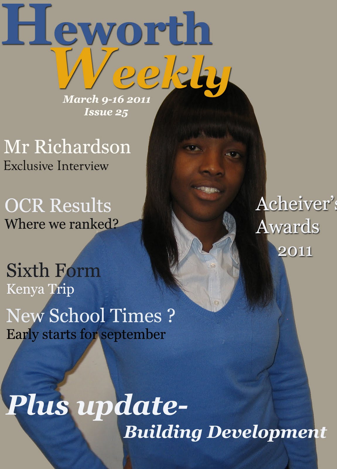 TerriSloan School Magazine Front Cover TerriSloan School Magazine Front Cover