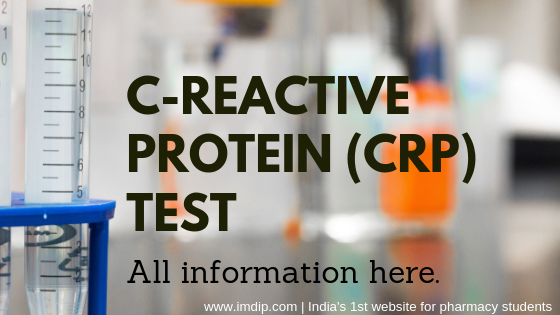 C-reactive protein (CRP) test, useful in treatment, normal range, for ...
