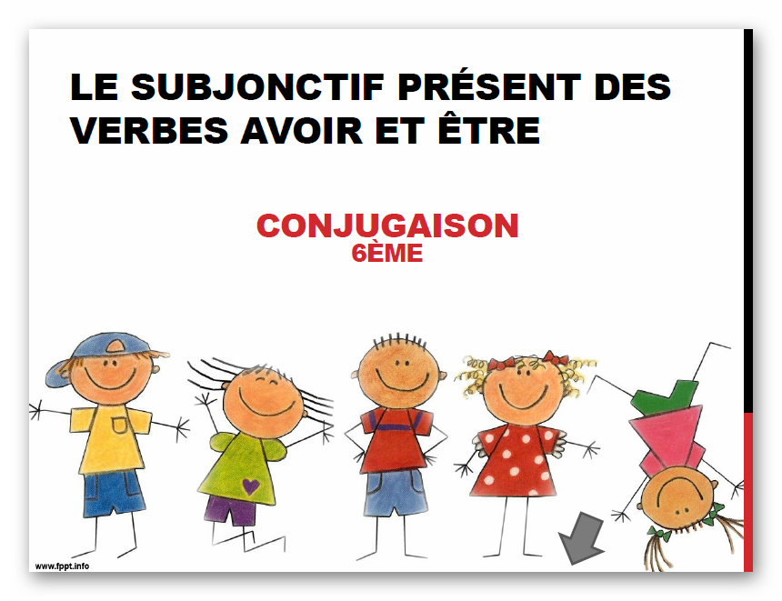 6ème - Conjug. - Le subjonctif présent des verbes être et avoir
