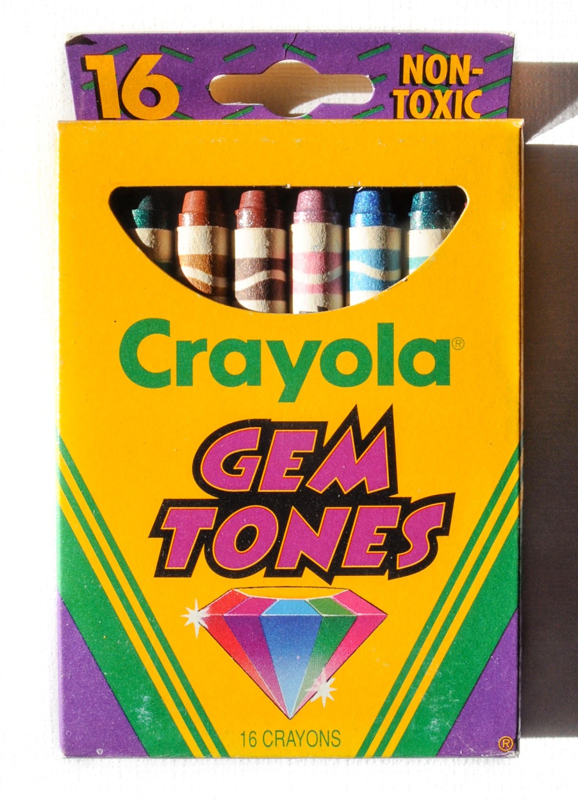 16 Count Crayola GemTones Crayons: What's Inside the Box | Jenny's ...