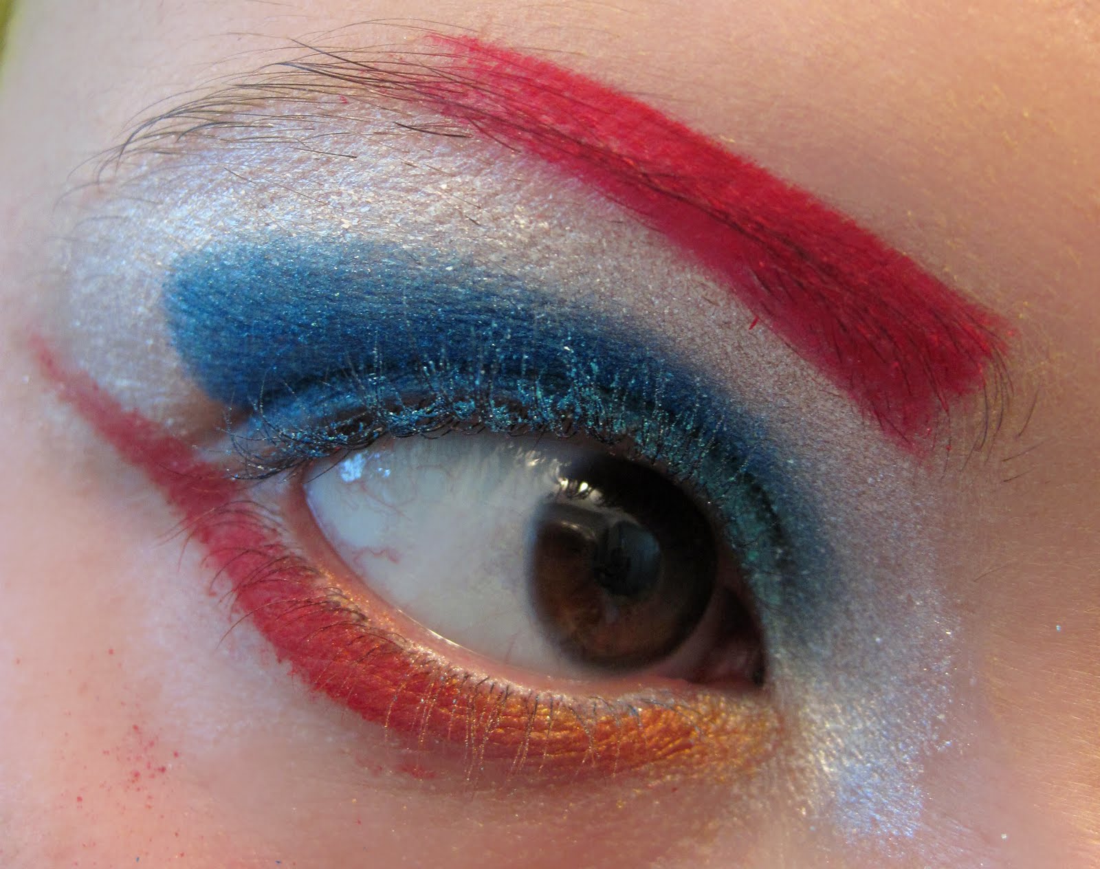Bumzigana's World of Creativity: Red, White, and Blue Sequin Makeup ...