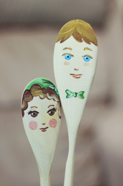 bedtime tales: Wooden Spoon Puppets