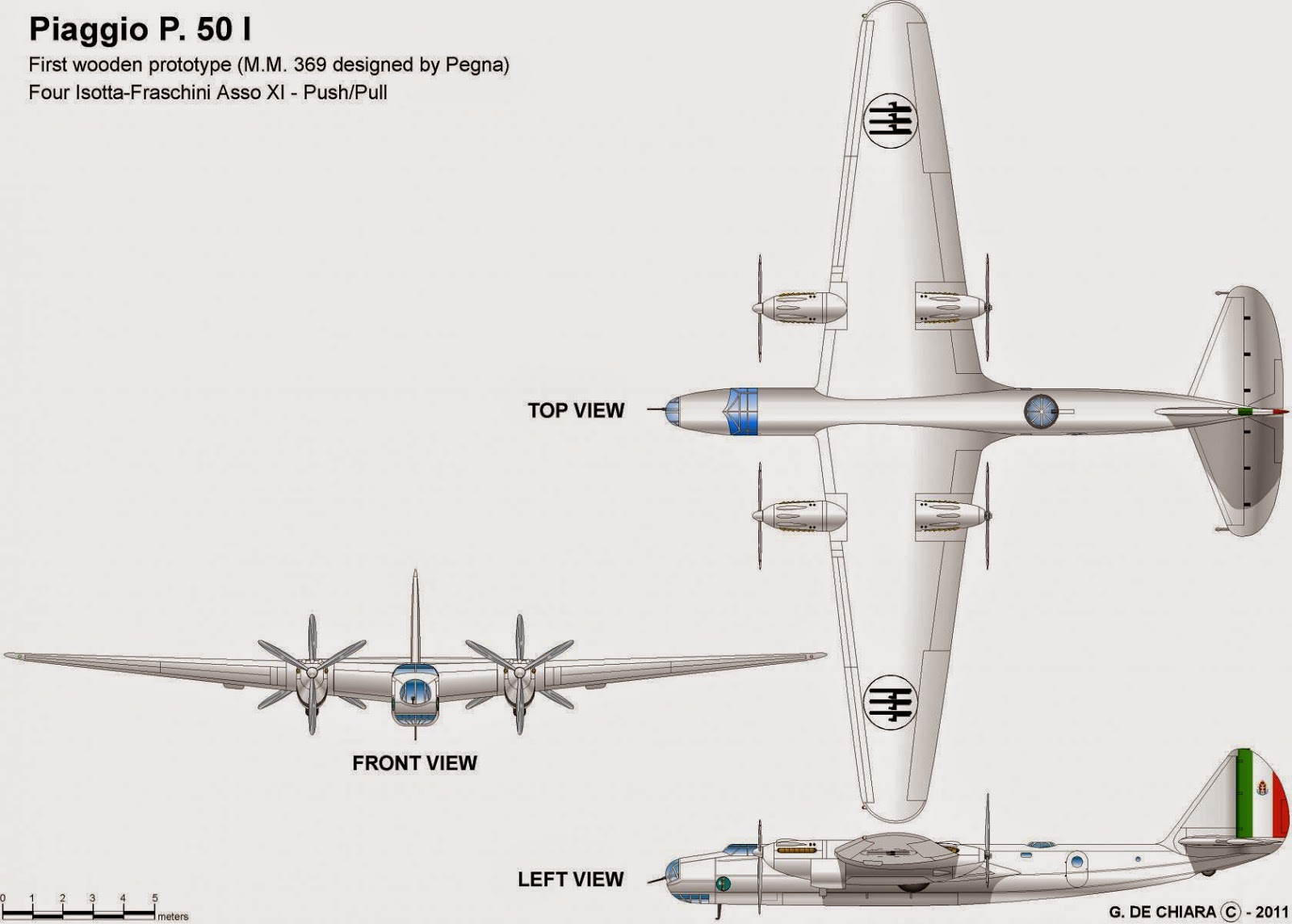 Italian Aircraft of WWII: PIAGGIO P.50