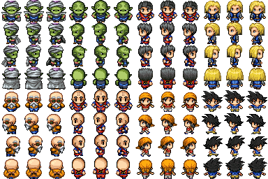 RPG maker Z: Personagens Dragon Ball Z RPG maker vx Ace