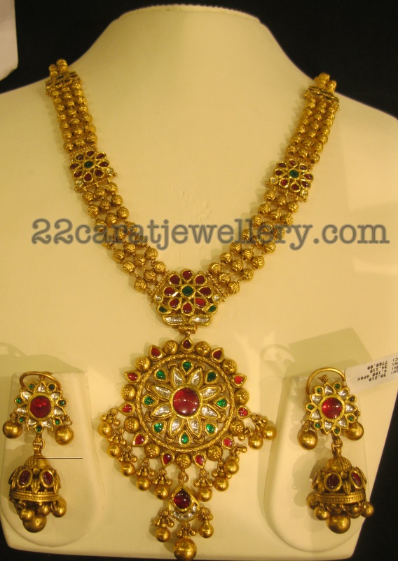 Antique Kundan Long Chain - Jewellery Designs