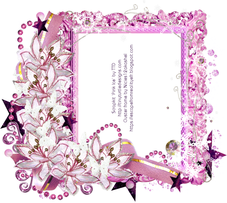 Escape From Reality Blog: FTU Winter Cluster Frames 'Pink Ice'