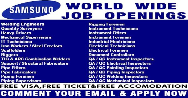 SAMSUNG COMPANY JOBS APPLY NOW