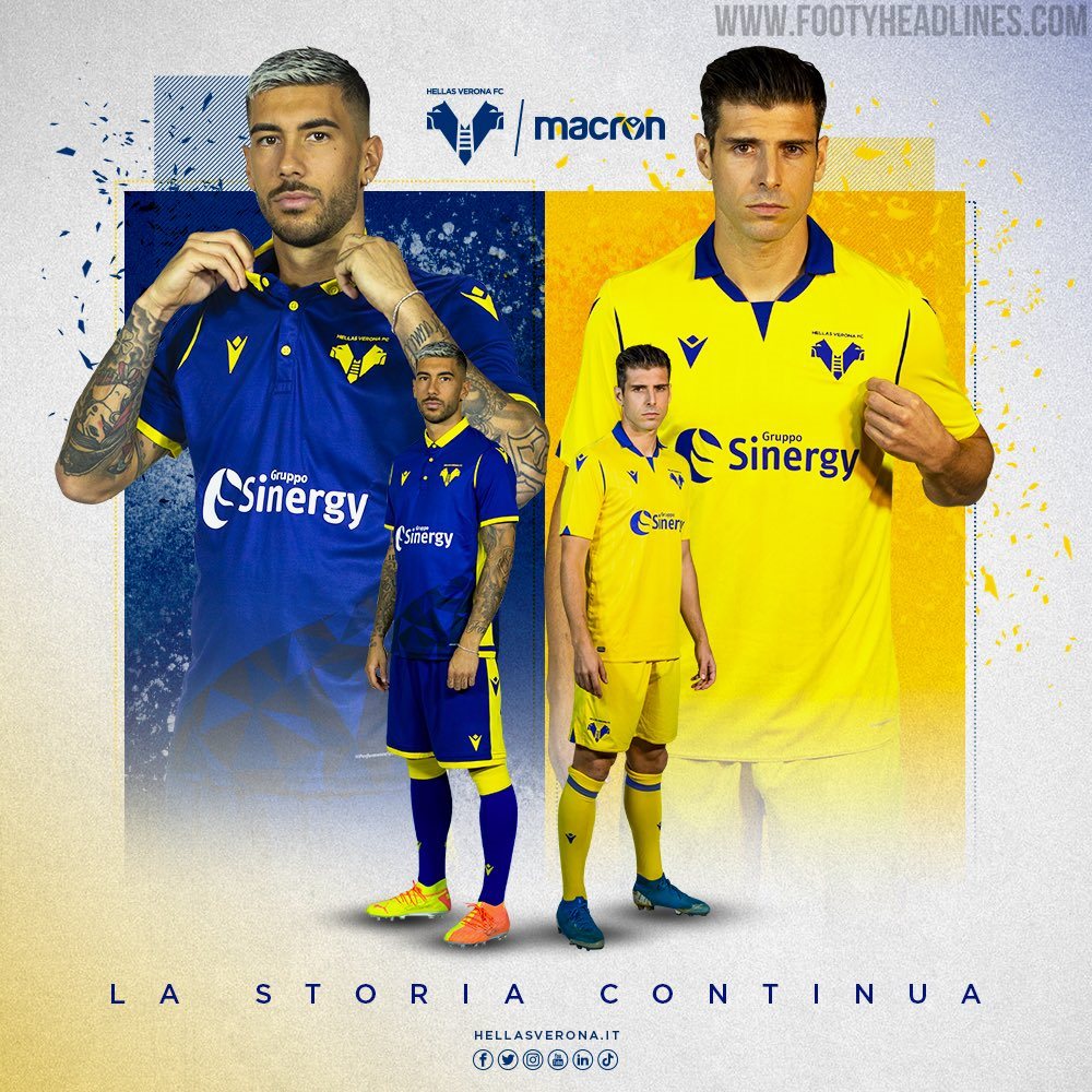 All-New Logo: Hellas Verona 20-21 Home & Away Kits Released - Footy ...