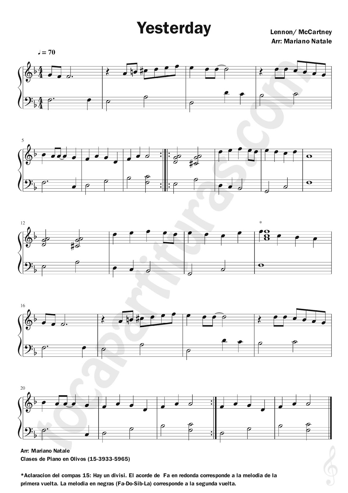 tocapartituras: 3 Partituras de Piano Nivel Inicial Partitura de ...