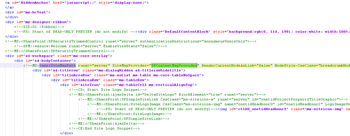 Sharepoints Solutions: Enable Breadcrumb in the sharepoint 2013