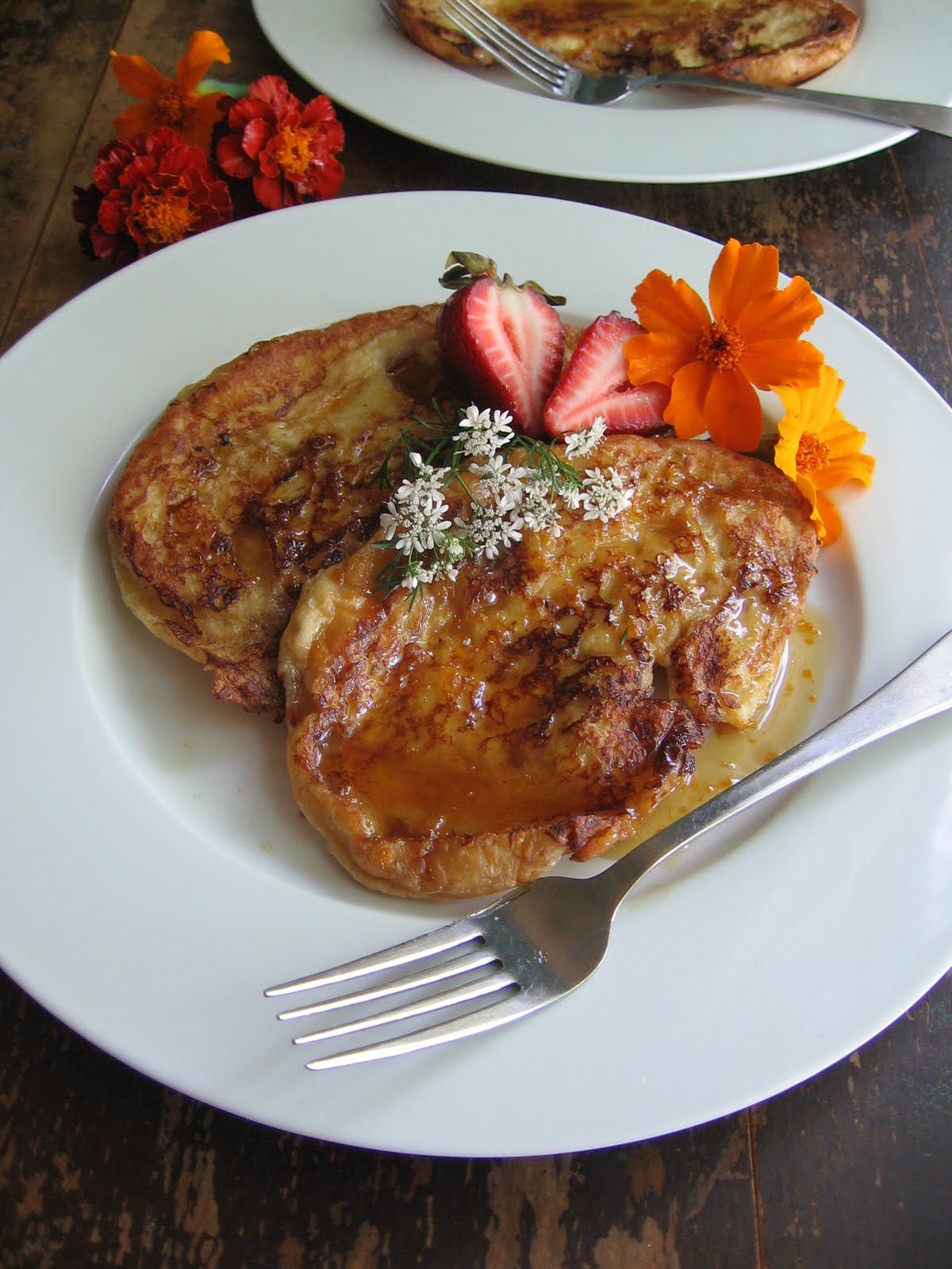 sweetsugarbean: Crazy About It: Croissant French Toast