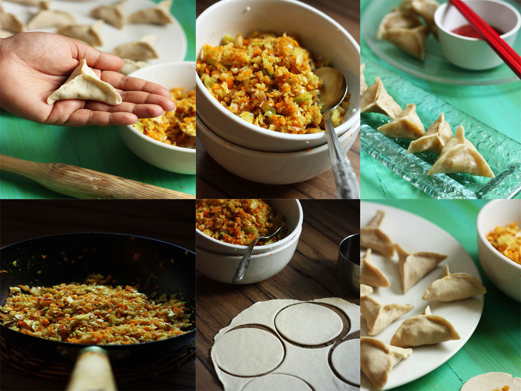Whole Wheat Tibetian Vegetable Momo Recipe | Step by Step Recipe for ...