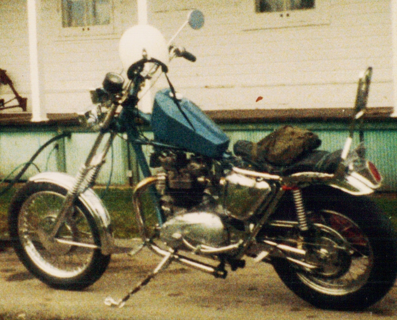 ZZ chop: Keiths 650 Triumph chopper